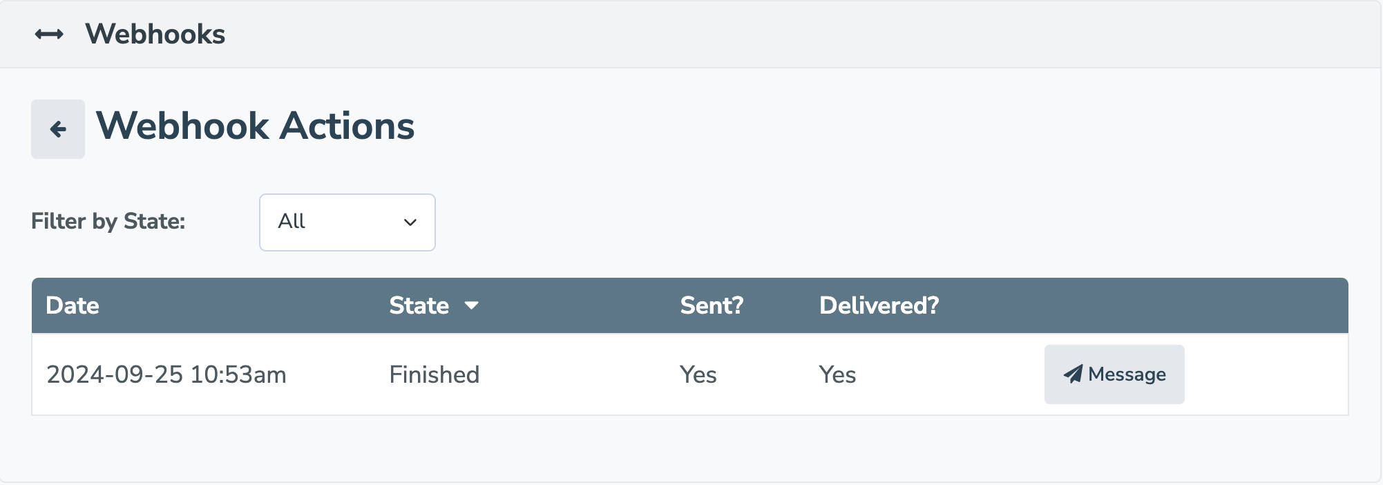 Set Up a Webhook Action | Apptoto