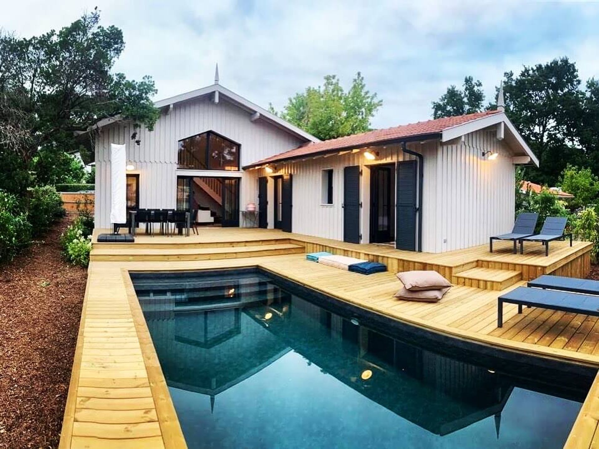 Constrution d'une piscine bassin d'arcachon - Aquanov