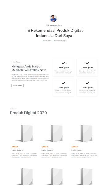 Affiliate Element : Template Elementor Untuk Produk Affiliate