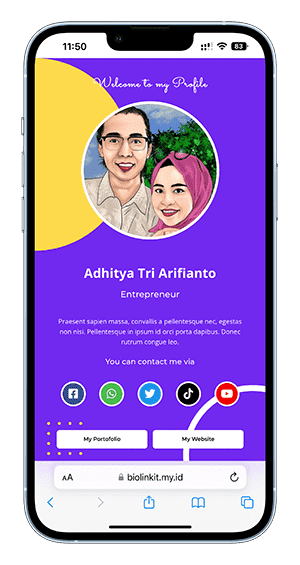 Dosen Biolink: 100 Template Json Bio Link Siap Pakai