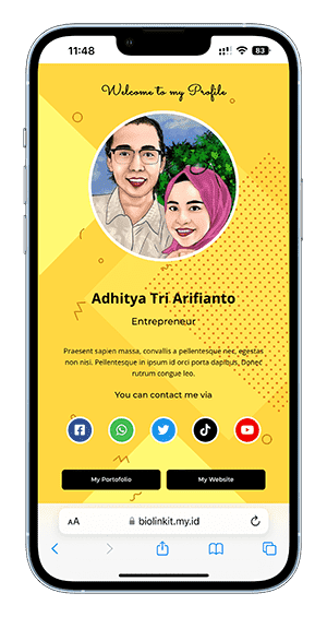 Dosen Biolink: 100 Template Json Bio Link Siap Pakai