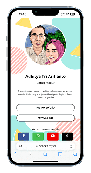 Dosen Biolink: 100 Template Json Bio Link Siap Pakai