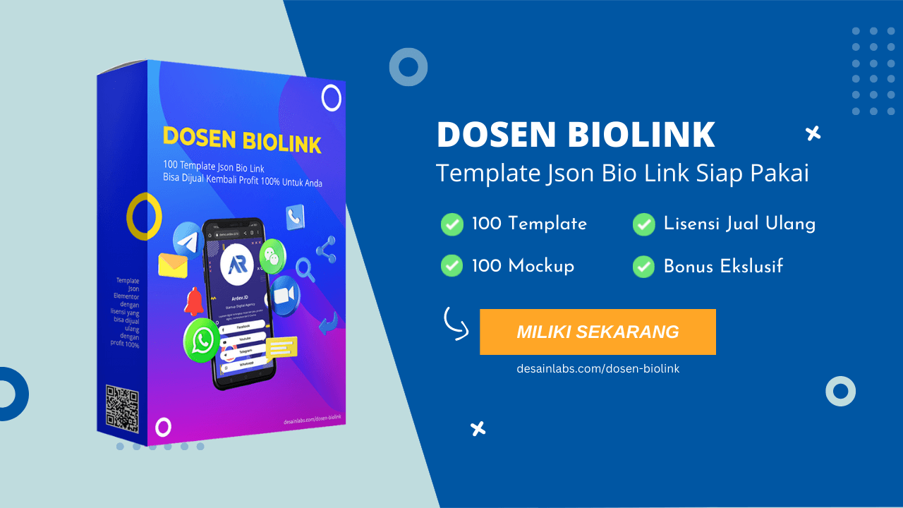 Dosen Biolink: 100 Template Json Bio Link Siap Pakai