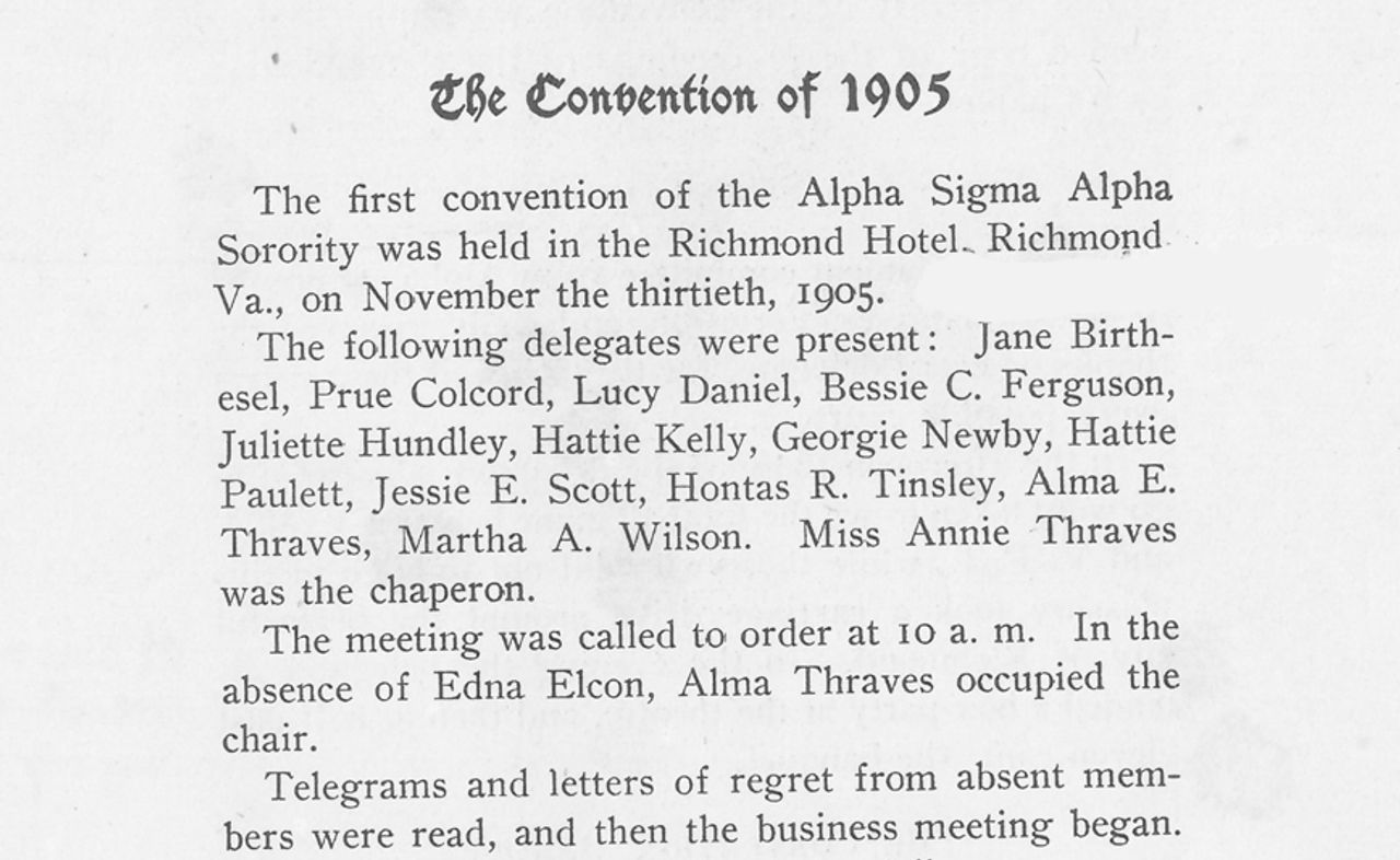 Timeline - Alpha Sigma Alpha