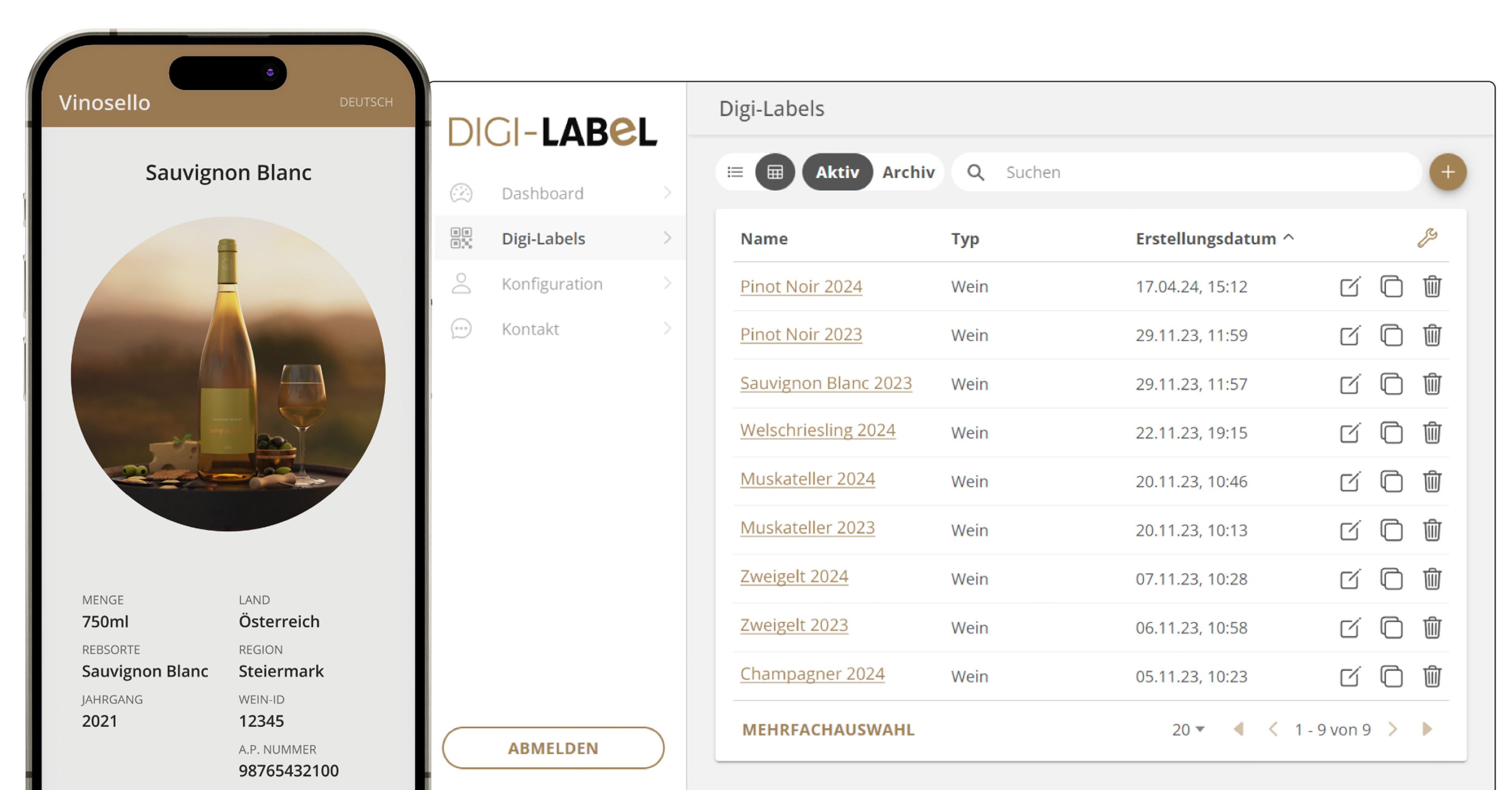 Digi-Label - Das einfache E-Label für Weine