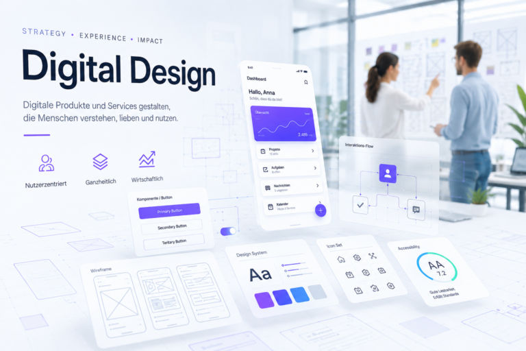 Digital Design erklärt: Aufgaben, UX und UI verstehen