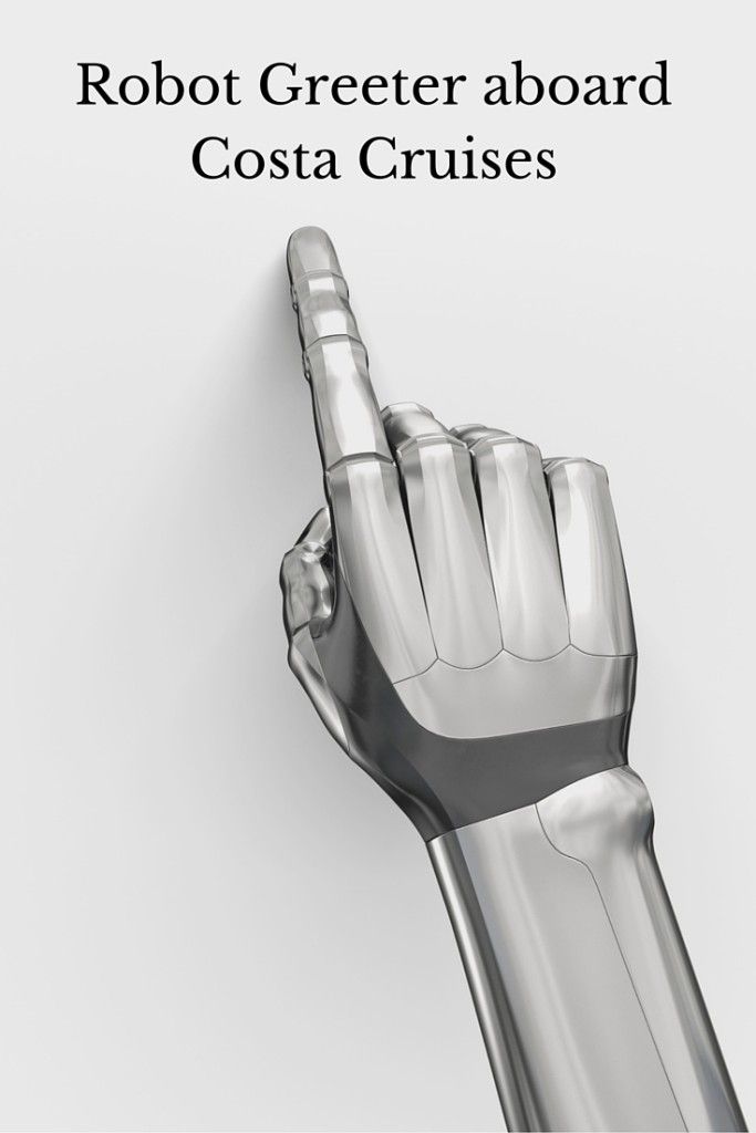 Robot Greeter aboard Costa Cruises