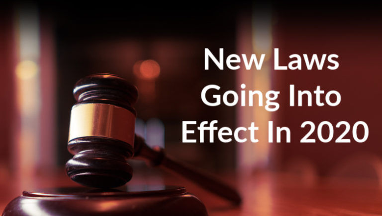 New Laws Going Into Effect In 2020