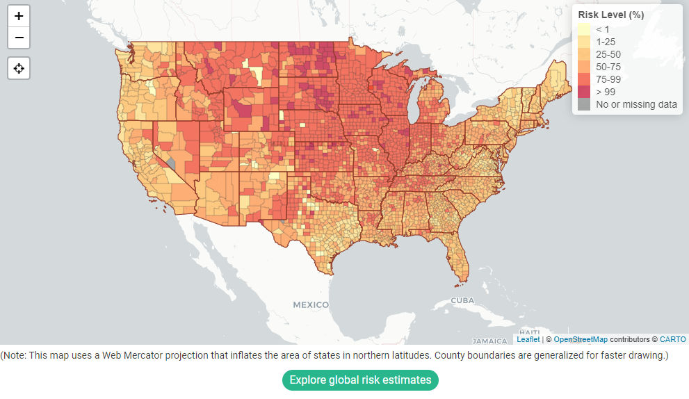 Traveling for Thanksgiving? Check Out This COVID-19 Risk Assessment Map
