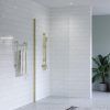 SS0817 - Brushed Gold Walk In Shower Screen - 1150mm - Melbourne Bathroom