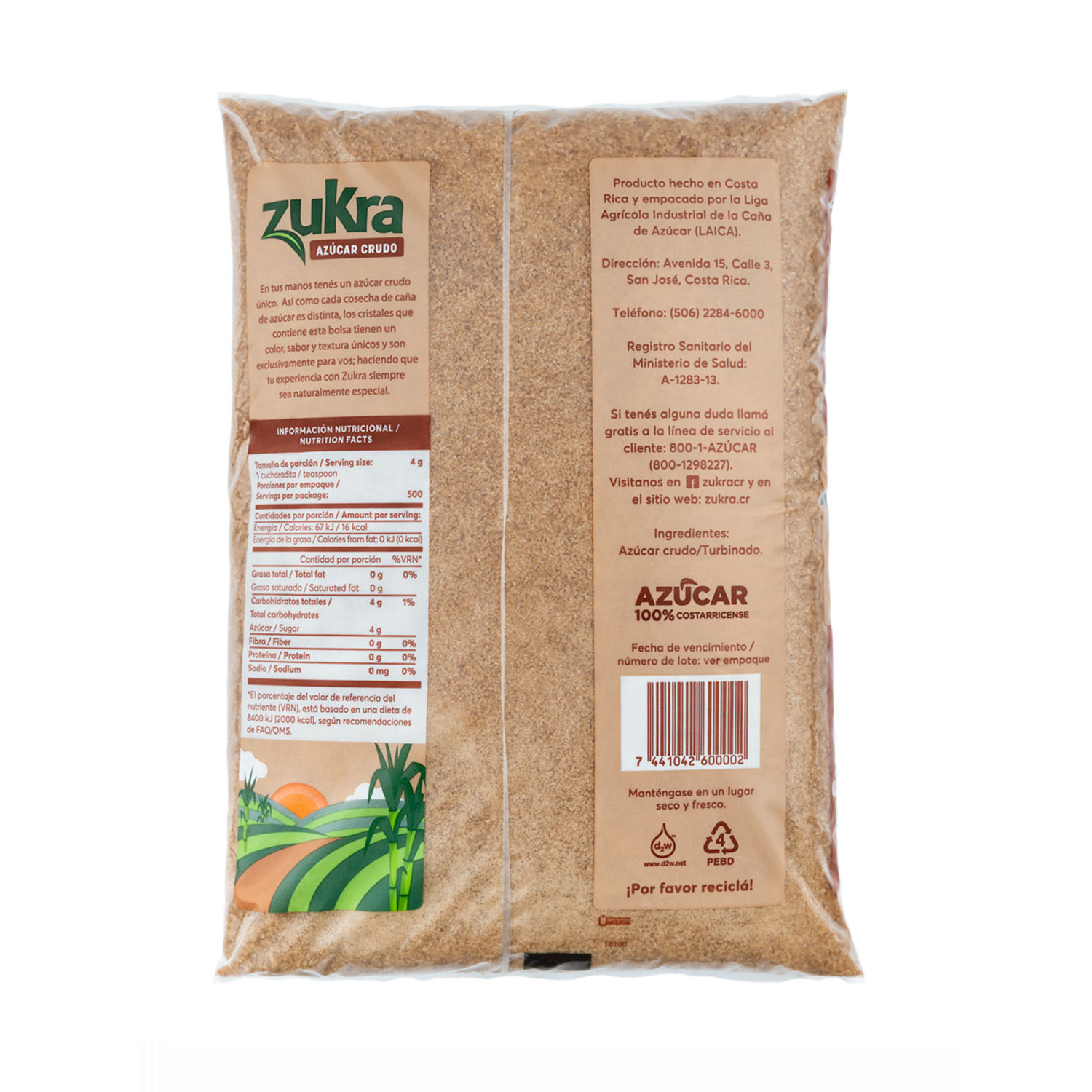 Azucar Crudo Zukra Paquete 2000 G | Auto Mercado