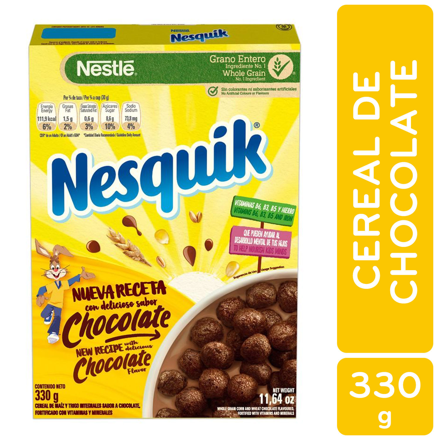Cereal Chocolate Nesquik Nestle Caja 330 G Auto Mercado