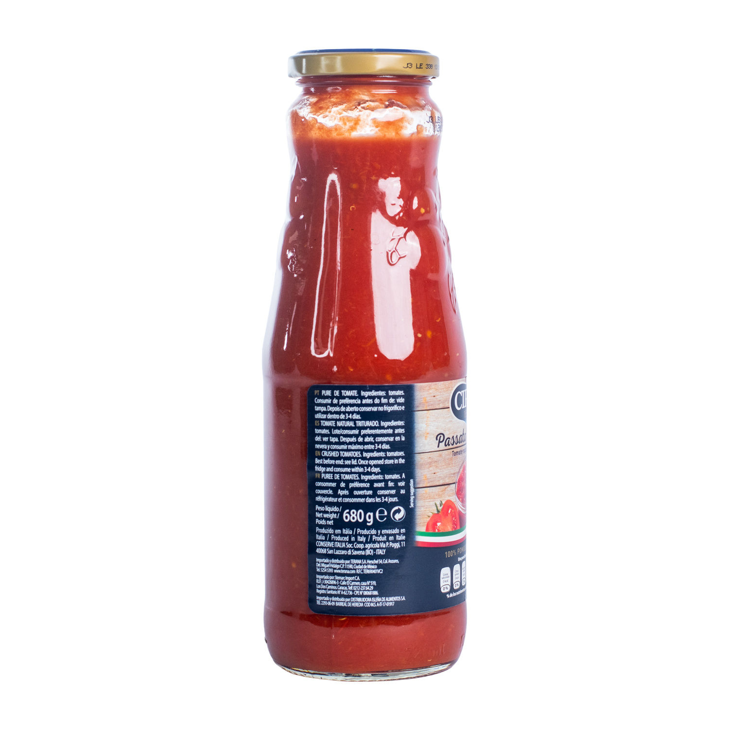 Salsa Tomate Preparada Cirio Frasco 680 G | Auto Mercado