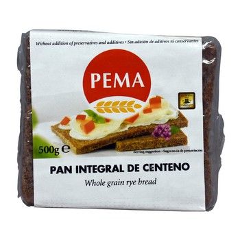 Pan Empacado Integral Centeno Pema Paquete 500 G | Auto Mercado