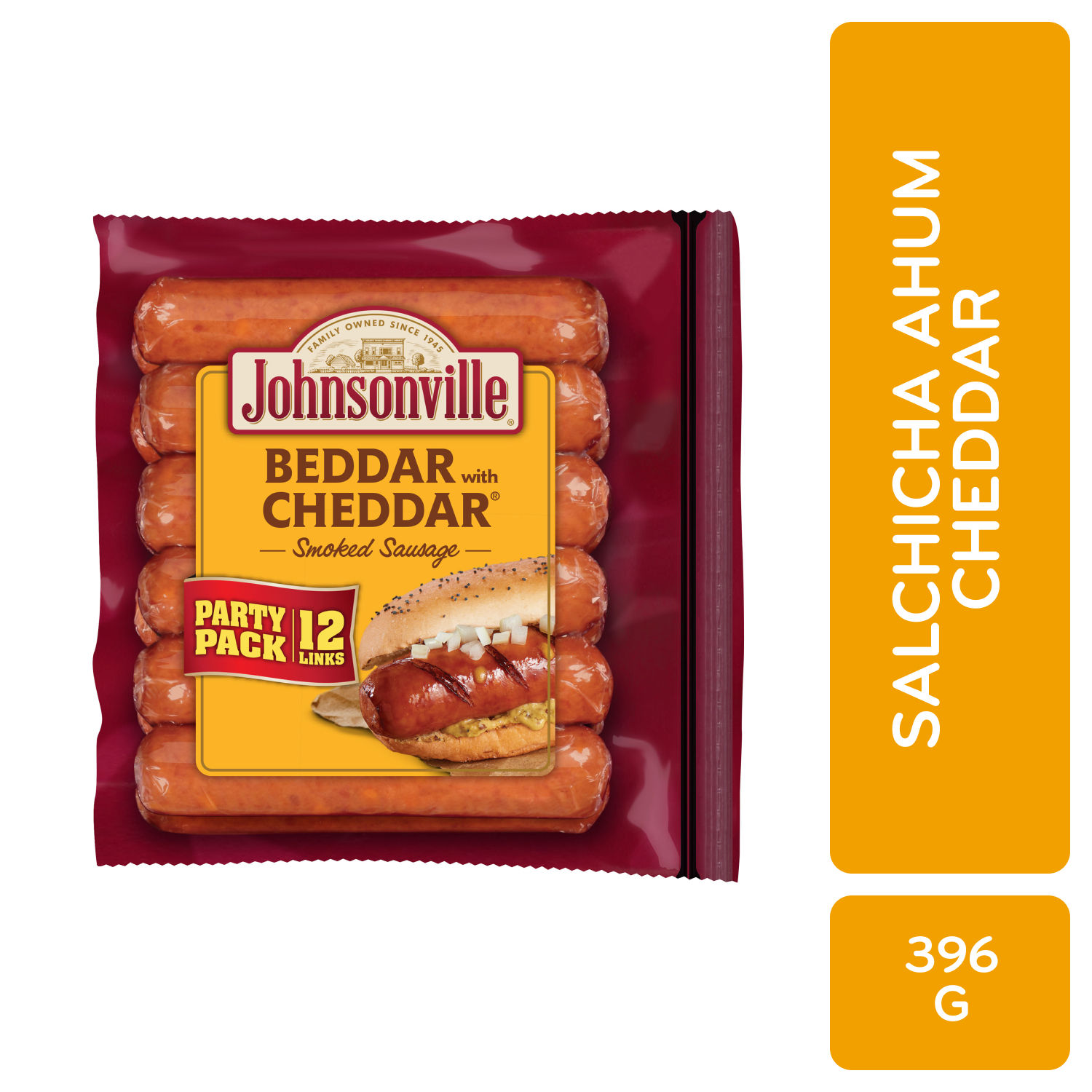 Salchicha Con Queso Cheddar Bratwurst Sin Gluten Usa Johnsonville ...