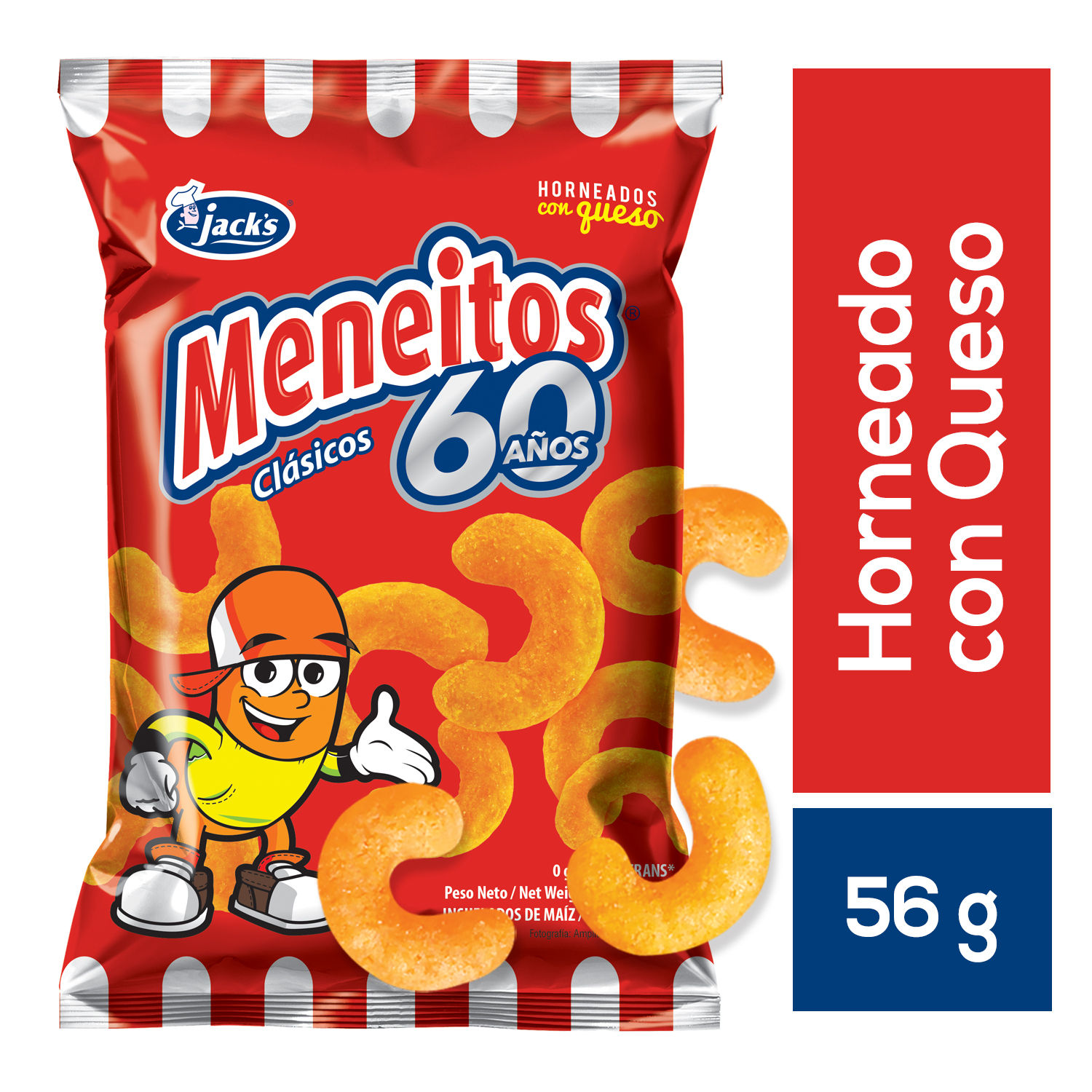 Bocadillo Meneito Queso Jacks Paquete 56 G | Auto Mercado