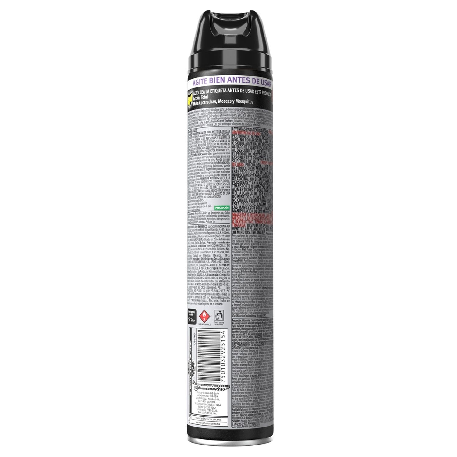 Insecticida Aerosol Multinsecto Total Raid Lata 400 Ml | Auto Mercado