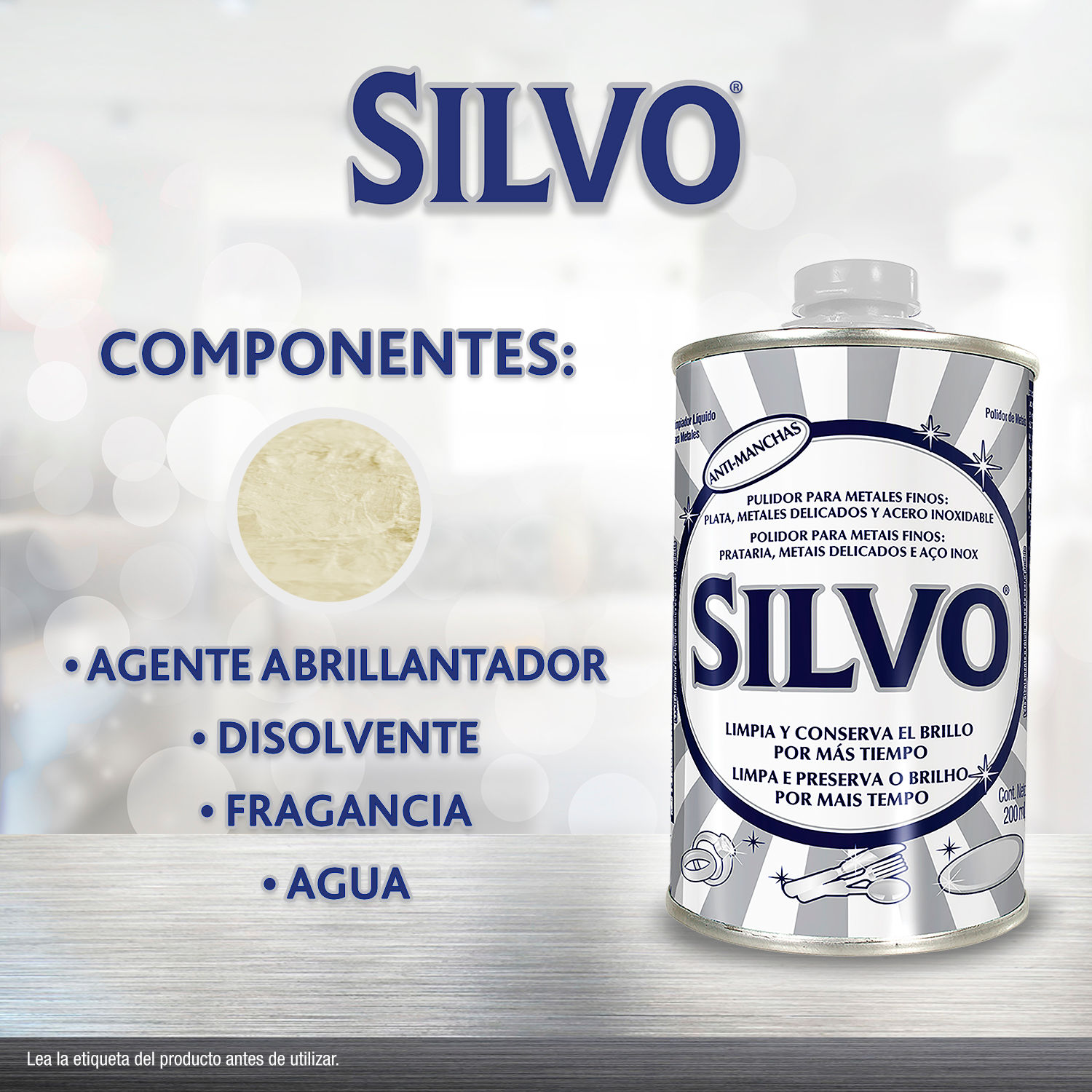 Limpiador Multiuso Metal Plata Silvo Lata 200 Ml | Auto Mercado