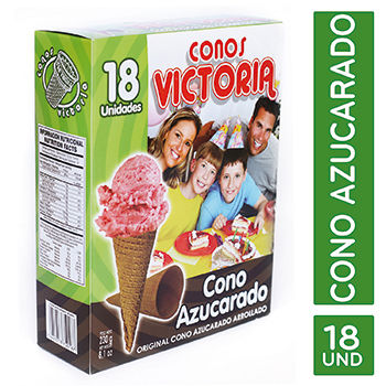 Cono Azucarado 18 U Victoria Caja 230 G | Auto Mercado