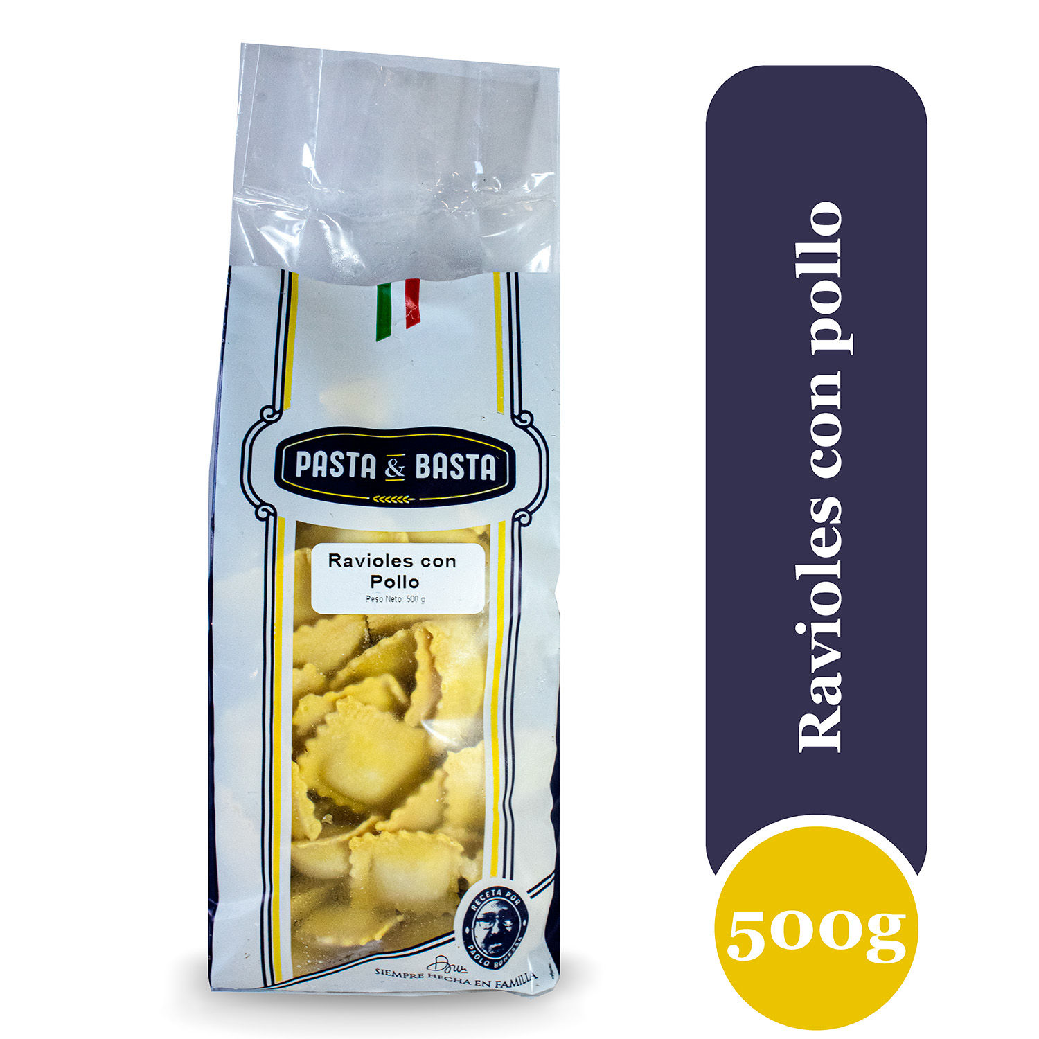 Raviol Pollo Pasta Y Basta Paquete 500 G | Auto Mercado