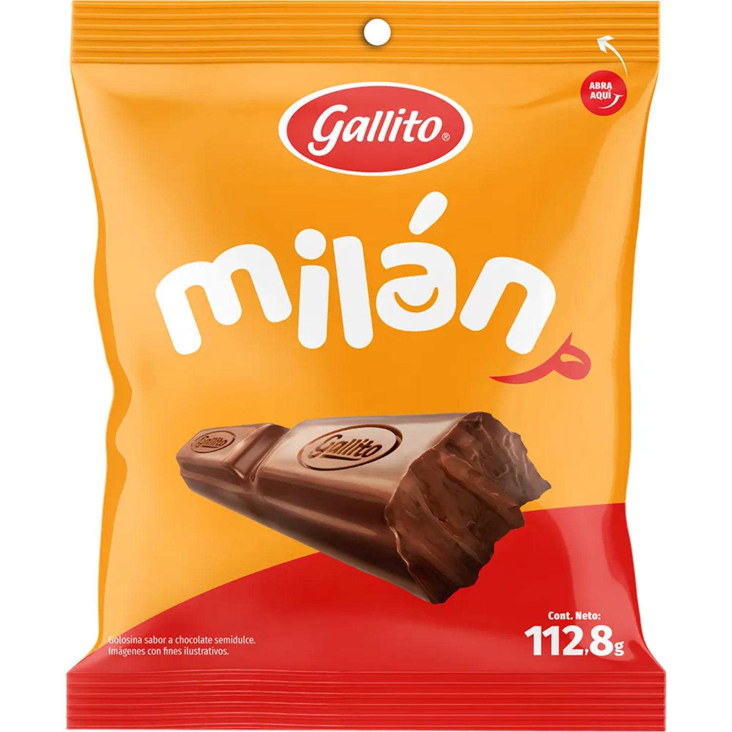 Chocolate Milan Super Gallito Paquete 113 G | Auto Mercado