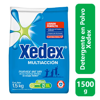 Detergente Polvo Multiaccion Xedex Bolsa 1.5 Kg | Auto Mercado