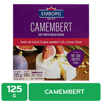 Queso Camembert Danes Emborg Caja 125 G | Auto Mercado