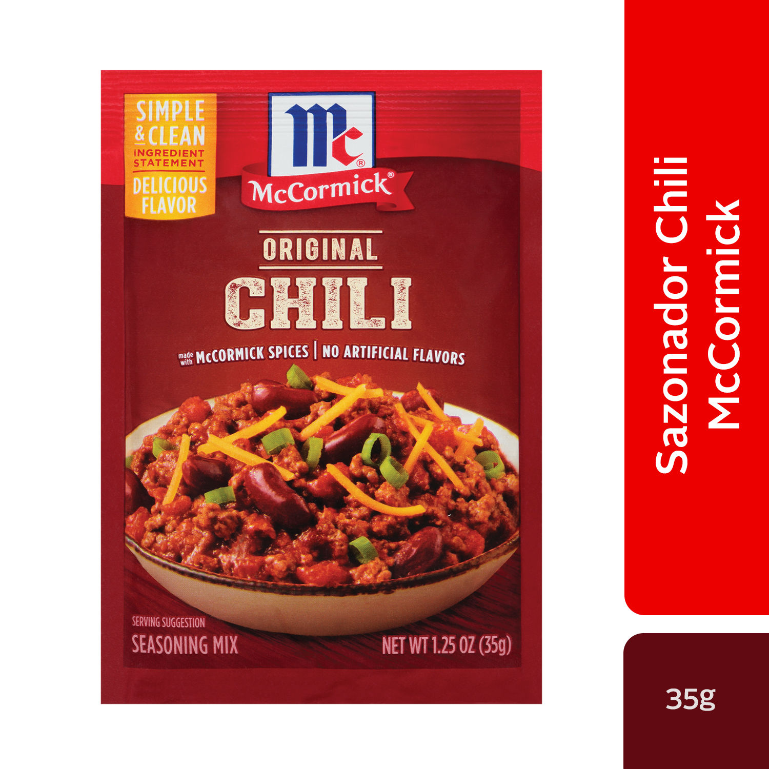 Mezcla Para Salsa Chili Mc Cormick Paquete 35 G | Auto Mercado