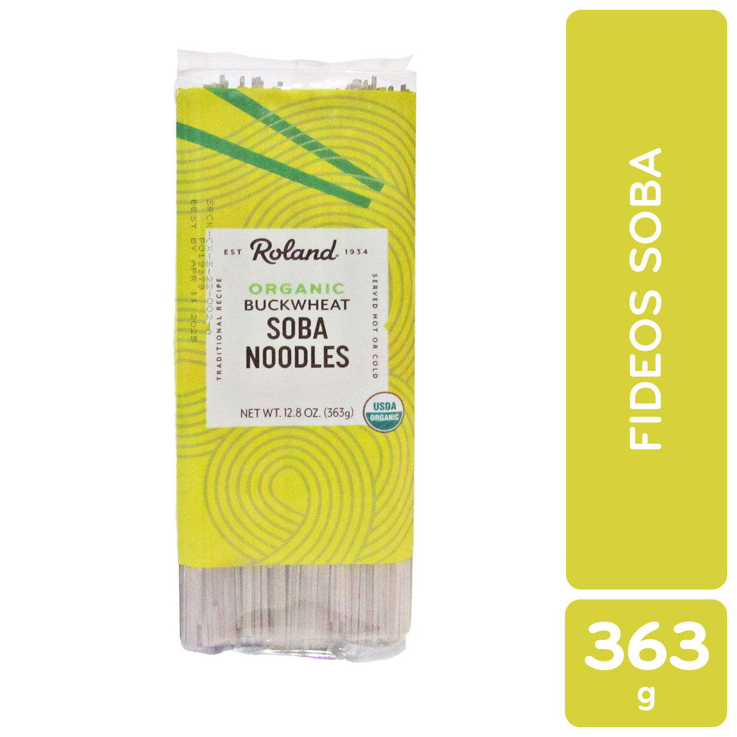 Pasta Alimenticia Oriental Japones Organica Roland Paquete 363 G | Auto ...
