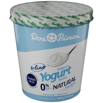 Yogurt Natural In Line Dos Pinos Envase 500 G | Auto Mercado