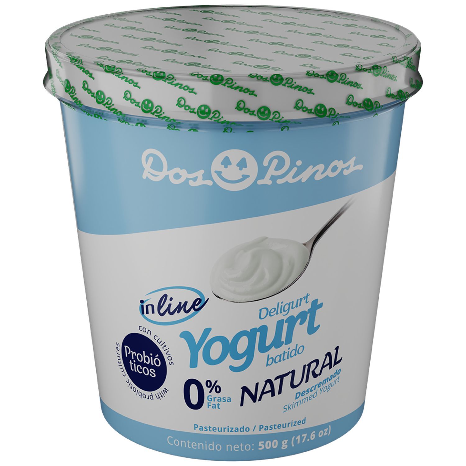 Yogurt Natural In Line Dos Pinos Envase 500 G | Auto Mercado