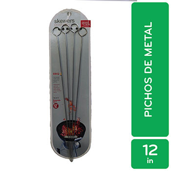 Pincho Bbq Metal 12 Pulgadas Good Cook Paquete 4 Unidad | Auto Mercado