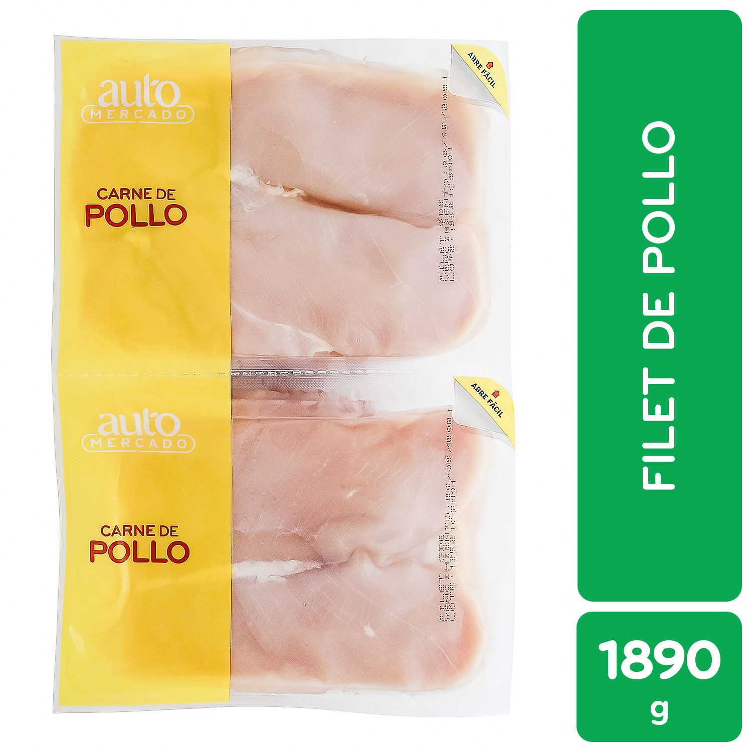 Filet De Pechuga De Pollo Deshuesado Sin Piel 8 Unds Auto Mercado ...