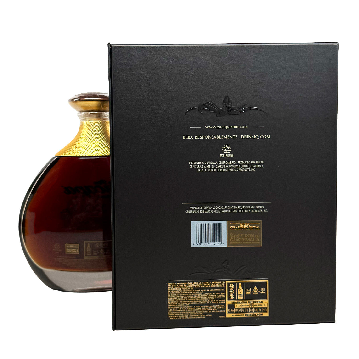 Ron Añejo Xo Zacapa Botella 750 Ml | Auto Mercado