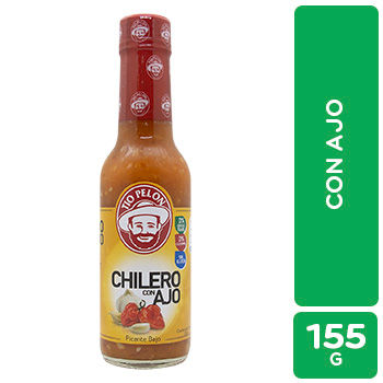 Salsa Picante Chilero Ajo Tio Pelon Botella 155 G | Auto Mercado