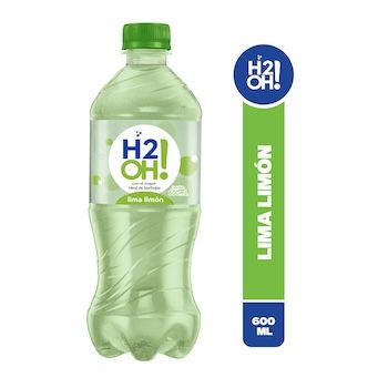 Agua Gasificada Saborizada Lima Limon H2oh Botella 600 Ml | Auto Mercado