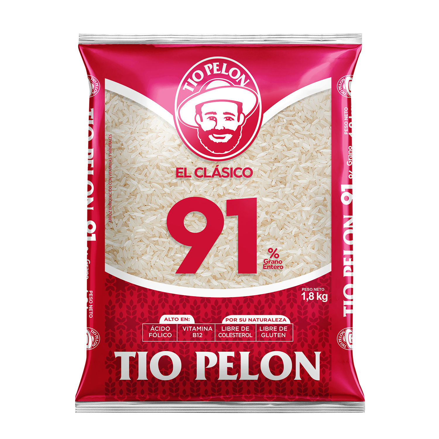 Arroz Blanco 91% Tio Pelon Paquete 1800 G | Auto Mercado