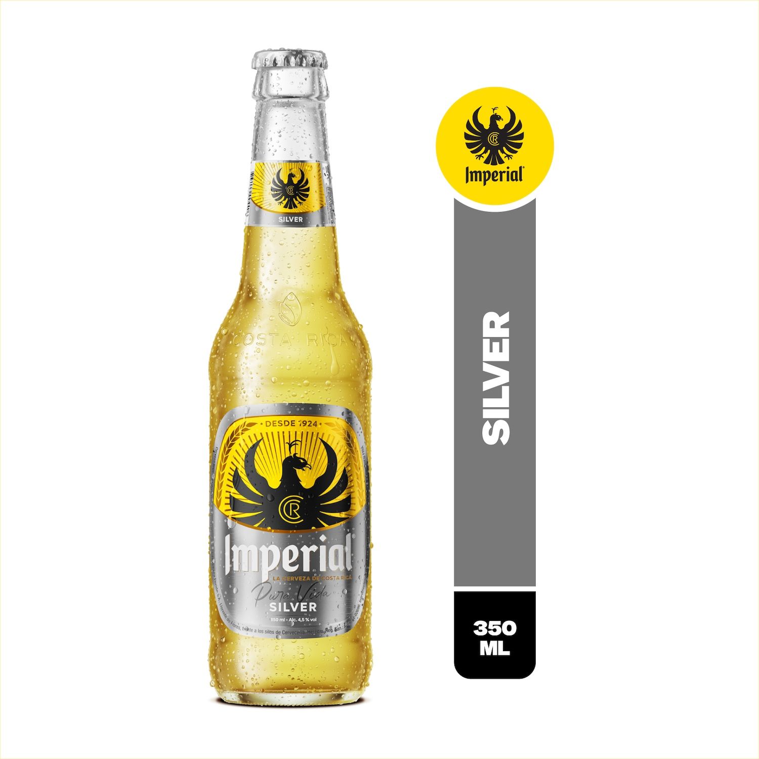 Cerveza Nacional Silver Costa Rica Imperial Botella 350 Ml | Auto Mercado