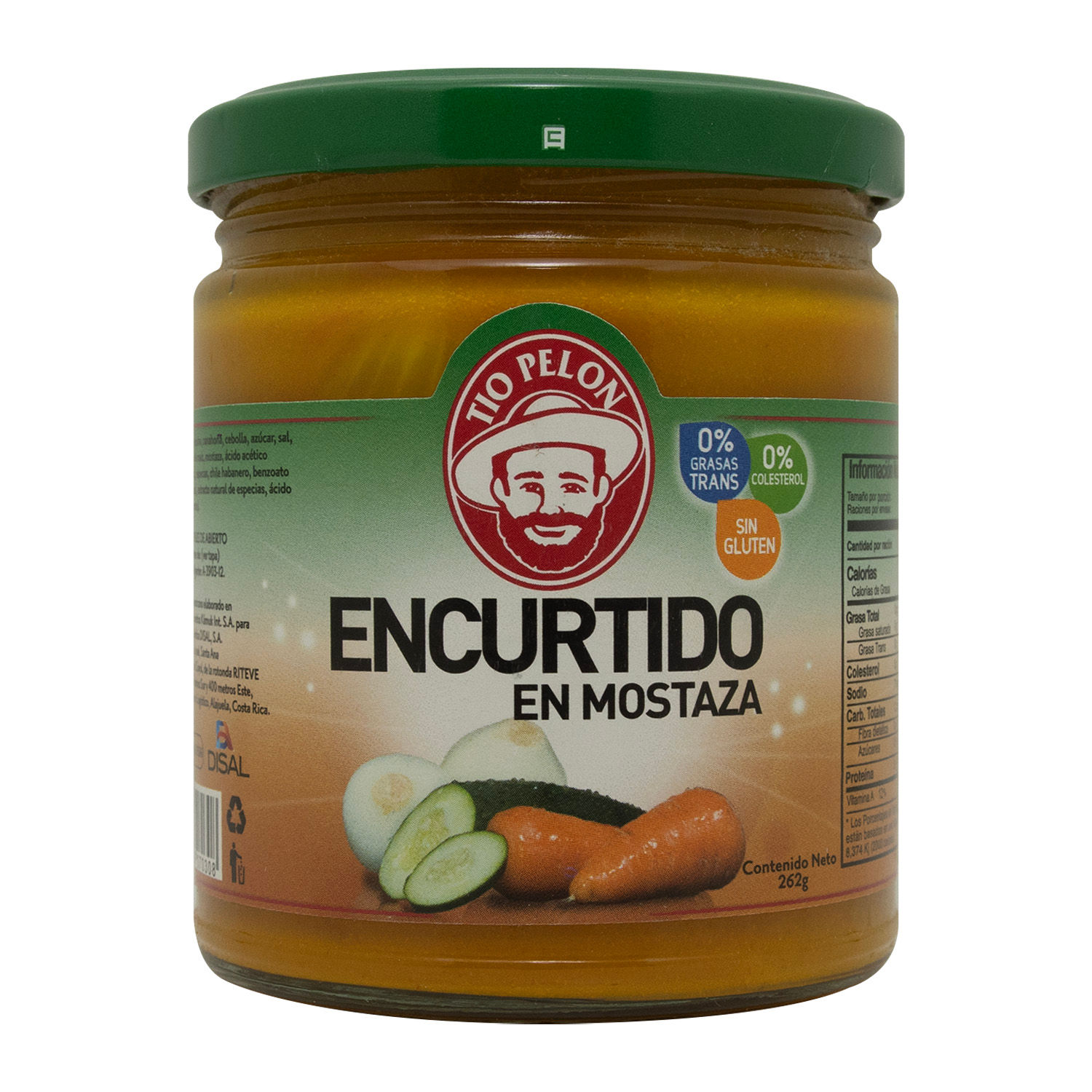 Encurtido Mostaza Tio Pelon Frasco 262 G | Auto Mercado