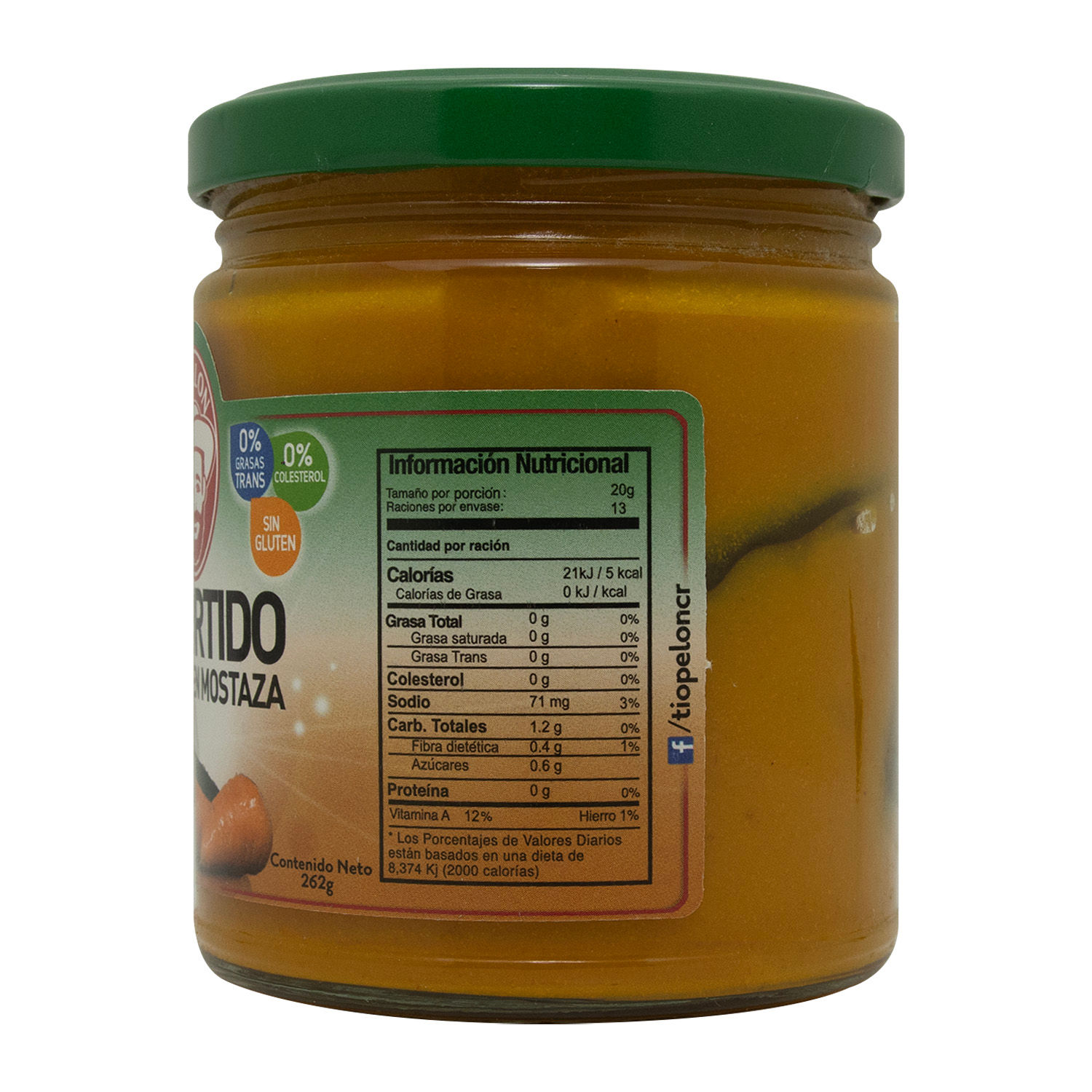 Encurtido Mostaza Tio Pelon Frasco 262 G | Auto Mercado