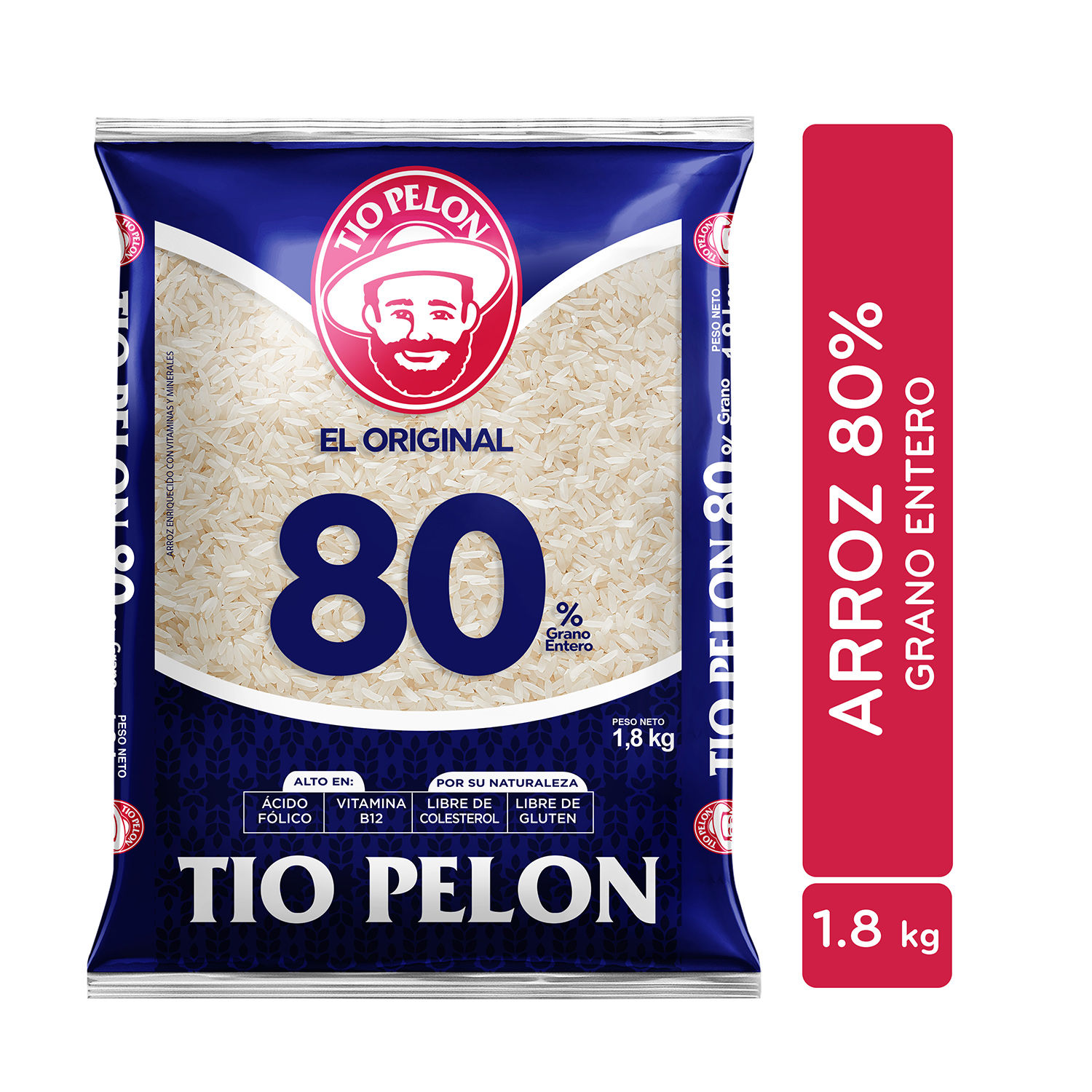 Arroz Blanco 80% Tio Pelon Paquete 1800 G | Auto Mercado