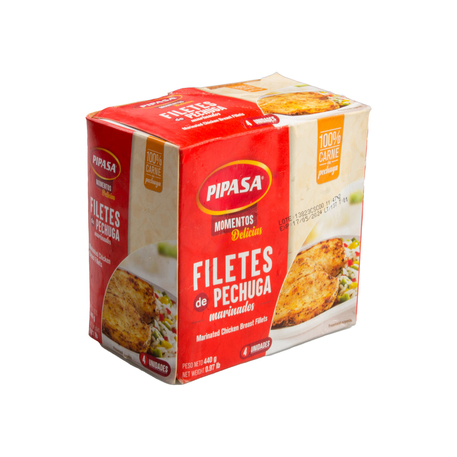 Pechuga Pollo Marinado Filete Pipasa Caja 500 G | Auto Mercado