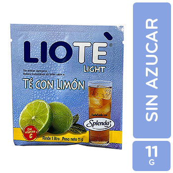 Bebida Polvo Te Limón Light Lio-te Paquete 11 G | Auto Mercado