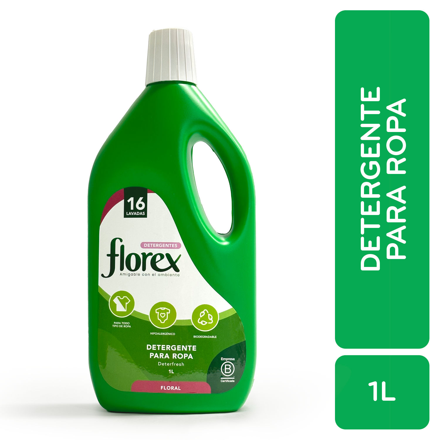 Detergente Liquido Biodegradable Florex | Auto Mercado