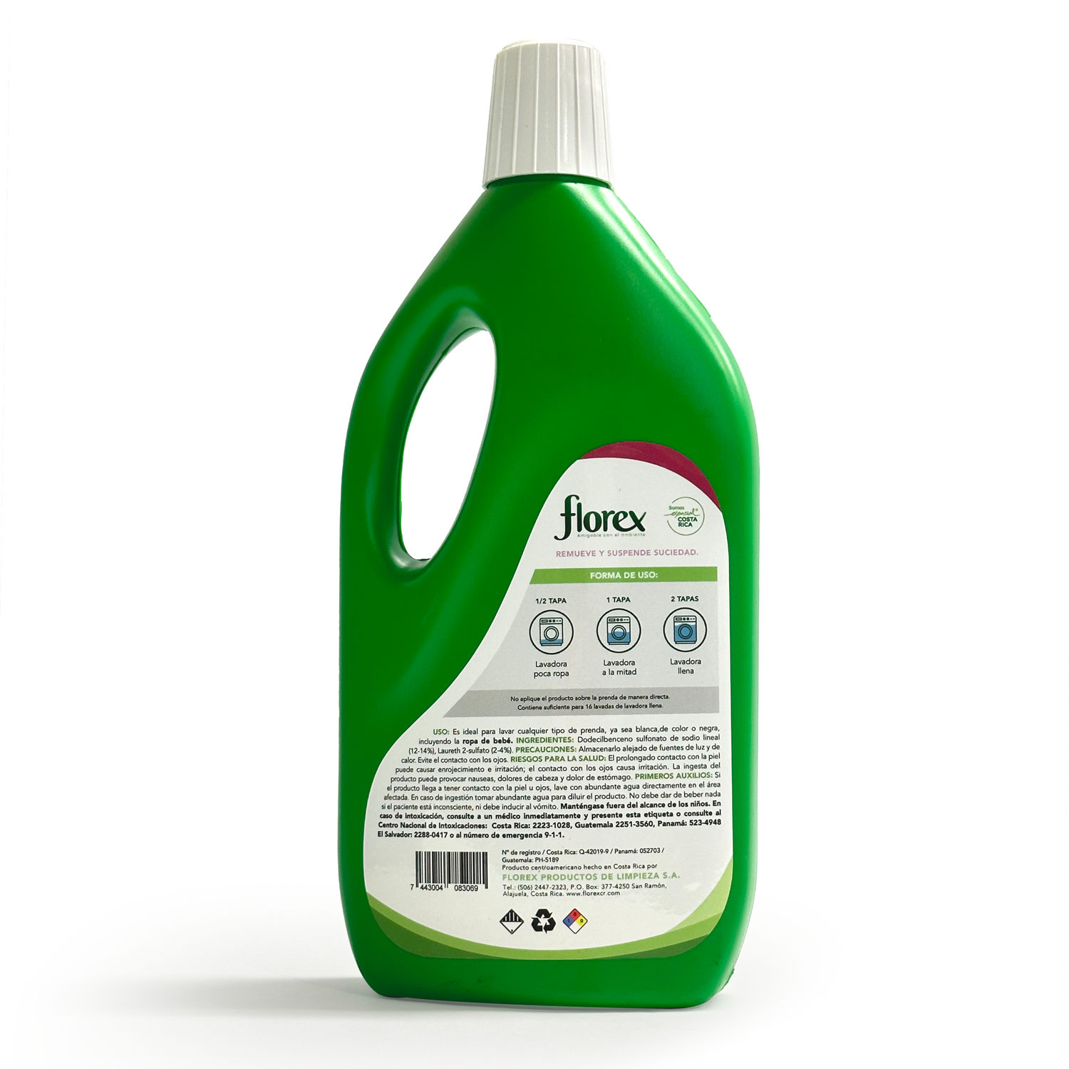 Detergente Liquido Biodegradable Florex | Auto Mercado