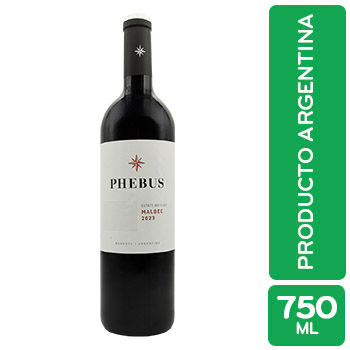 Vino Tinto Argentina Malbec Mmc Phebus | Auto Mercado