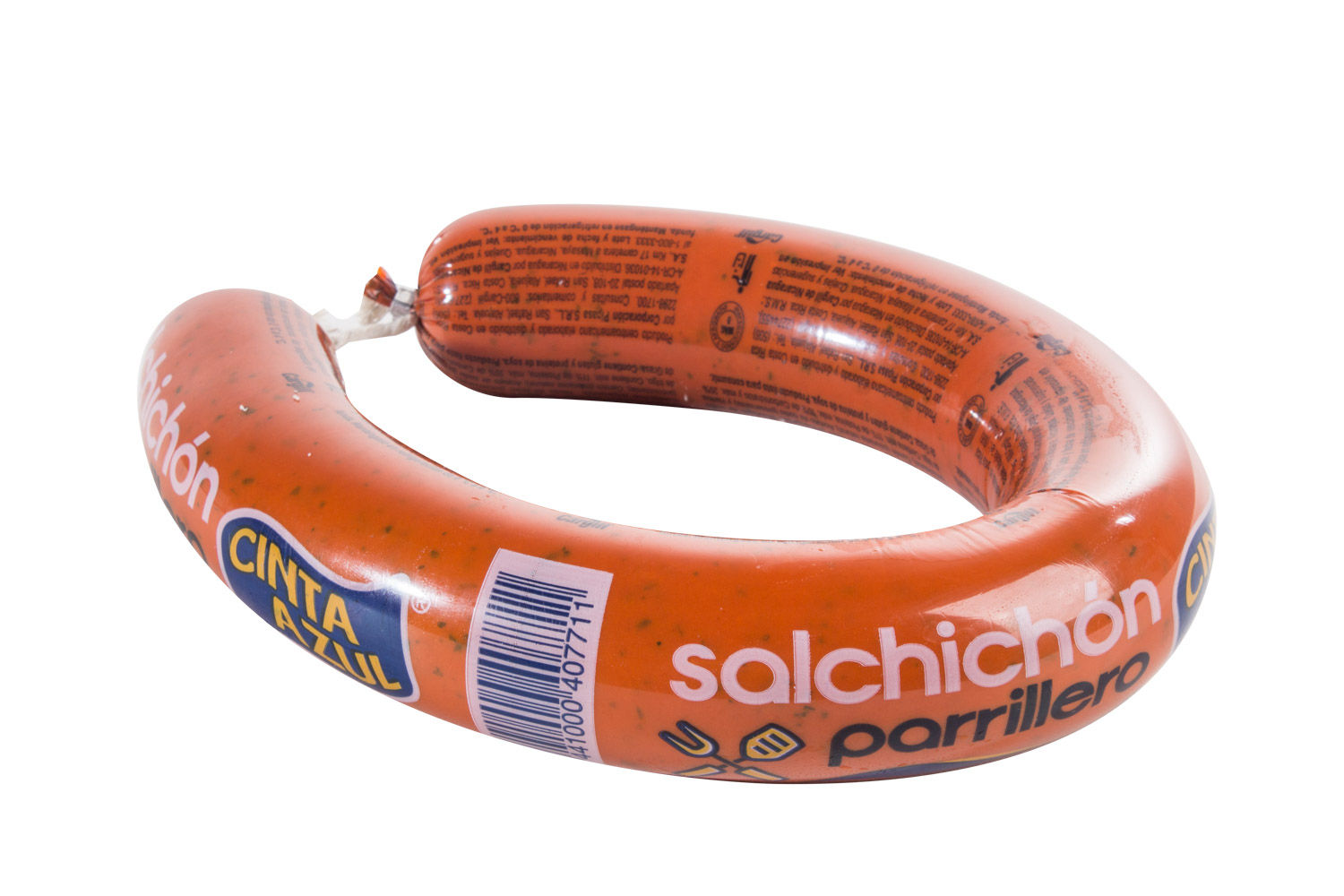 Salchichon Cocido Parrillero Cinta Azul Paquete 500 G | Auto Mercado