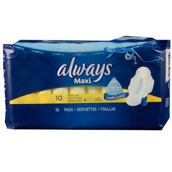 Toalla Intima Regular Con Alas Always Paquete 18 Unid | Auto Mercado