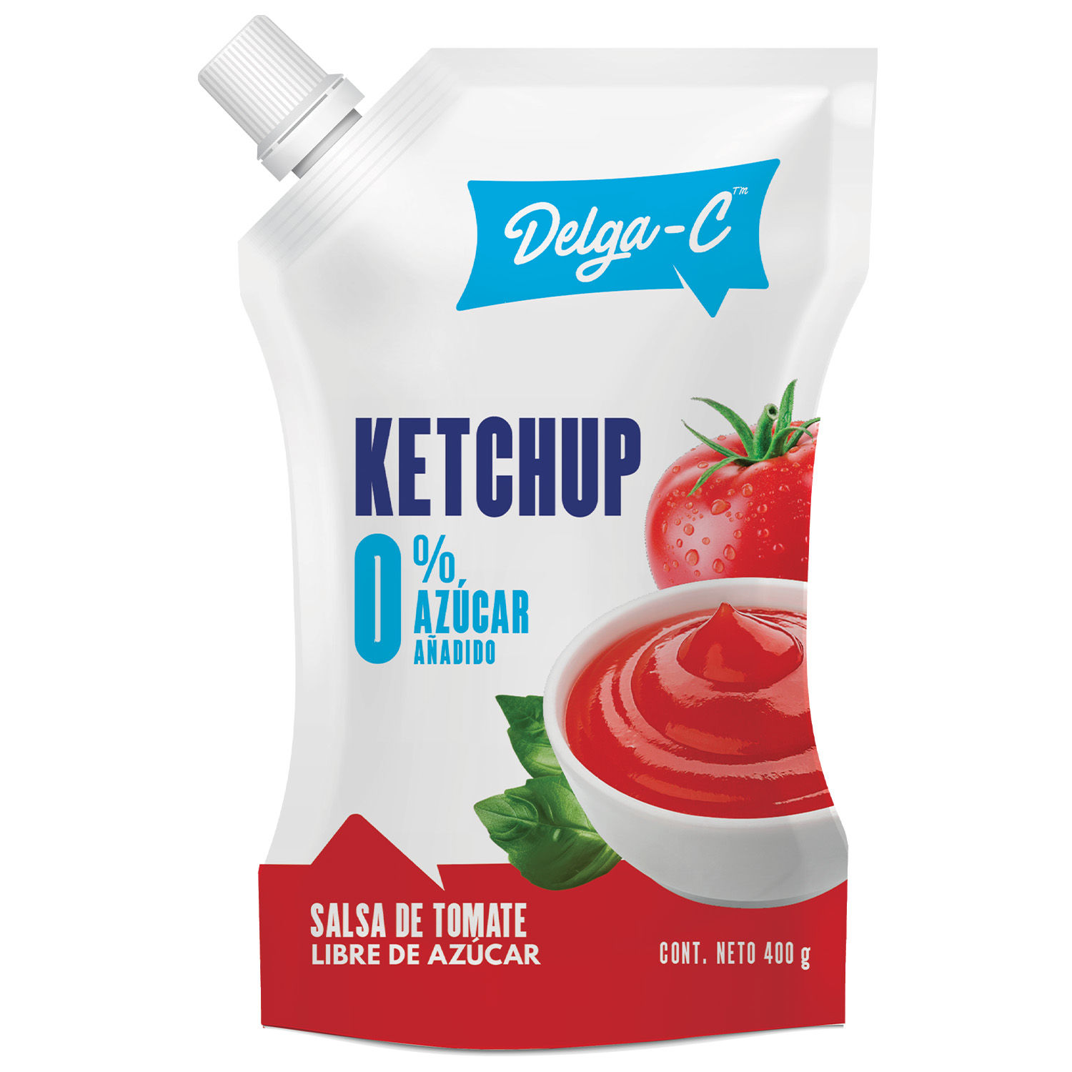 Salsa Tomate Sin Azucar Delga-c Paquete 400 G | Auto Mercado