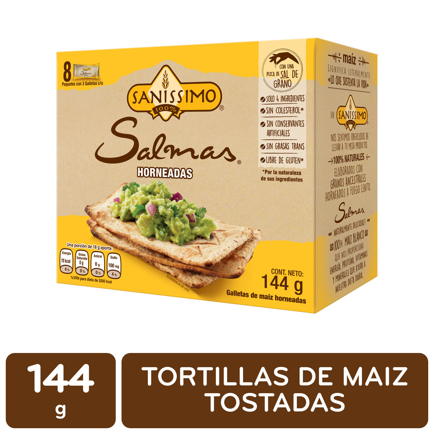 Tortillas Maiz Tostadas Sanissimo Caja 140 G | Auto Mercado